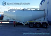 China 50000 L Lifting Axle Bulk Cement Semi Tanker Trailers Single Wheel for sale