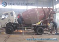 China Manual Control 3 Cubic Meter Mixer Trailer Upper Body For 4x2 Chassis for sale