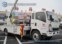 China 16M SINOTRUK HOWO High Altitude Operation Truck Cage Boom Truck Rental for sale