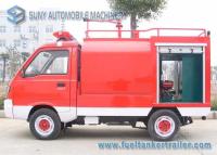 China Foton 1000 L Capacity Dual Axle Mini Fire Fight Truck 4x2 Single Row for sale