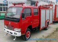 China Red Double Row Small Fire Fighting Vehicle 140 HP 4 X 2 Truck for sale