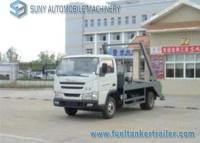 China 3 Ton- 4 Ton Yuejin small swing arm garbage truck 104 hp 2 axles for sale