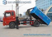 China Dongfeng 4x2 8cbm- 10cbm arm hook Garbage Trucks 2 axles 180hp for sale