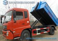 China Dongfeng 4x2 8cbm- 10cbm arm hook Garbage Trucks 2 axles 180hp for sale
