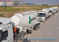 China Customized 28 m3 Dry Bulk Tanker Trailer 2 Axle Q345 / AL5083 for sale