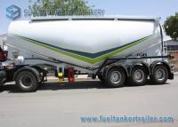 China Tri - Axle Lifting Tandem Axle Utility Trailer Bulk Tanker Trailer 52 KL Capacity for sale