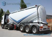 China Tri - Axle Lifting Tandem Axle Utility Trailer Bulk Tanker Trailer 52 KL Capacity for sale