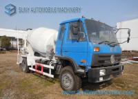 China Dongfeng 153 Blue Cab 6 Wheeler 6 M3 Concrete Mixer Truck Cummins Engine for sale