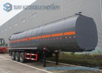 China Carbon Steel container semi trailer 45000L 3 Axle Ellipse Shape for sale