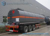 China Carbon Steel container semi trailer 45000L 3 Axle Ellipse Shape for sale