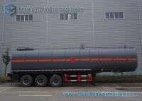 China Carbon Steel container semi trailer 45000L 3 Axle Ellipse Shape for sale