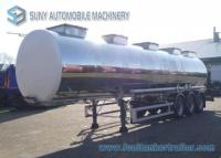China 38000 L Chemical Oil Tank Trailer , Butyl Acetate Semi Trailer truck for sale