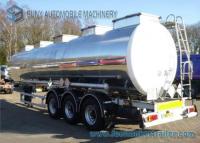 China 38000 L Chemical Oil Tank Trailer , Butyl Acetate Semi Trailer truck for sale