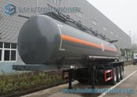 China Sodium Hydroxide Solution Oil Tank Trailer , 20 m3 Carbon Steel Tank for sale