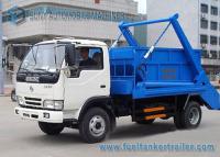 China 4m3 swing arm Garbage Container Truck Dongfeng  4x2 Drive 2 Axles 102hp for sale