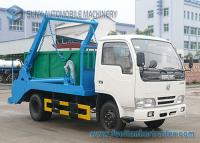 China 4m3 swing arm Garbage Container Truck Dongfeng  4x2 Drive 2 Axles 102hp for sale