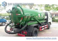 China Foton 8CBM 8000L 8M3 Vacuum Tank Truck Cummins 140hp , 4x2 Sewage Suction Truck for sale