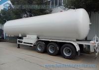 China 3 FUWA Axles LPG Tank Trailer 50M3 Propane Gas Tanker semi trailer for sale