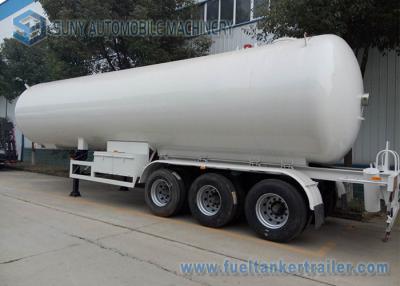 China 3 FUWA Axles LPG Tank Trailer 50M3 Propane Gas Tanker semi trailer for sale