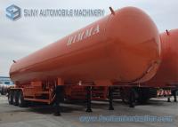 China 3 FUWA Axles LPG Tank Trailer 50M3 Propane Gas Tanker semi trailer for sale