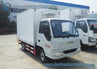China Gasoline Engine 82 HP 4x2 Mini Refrigerator Van Truck Transport Ice Cream 1 T for sale