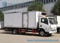 China 139 kw / 190 hp ISUZU 700p refrigerated delivery truck Load  10 T fridge truck hire for sale