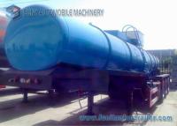 China Concentrated  Sulfuric Acid Tank Trailer 18000 L V Shape Chemical Tanker Trailer for sale