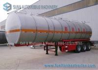 China SUS304 2B Chemical Oil Tank Trailer 3 Axle 39000 L Milk Tanker Trailer for sale