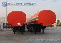 China Dilute Hydrochloric Acid  35000 L Chemical Liquid Tank Trailer 3 Axles for sale