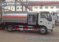 China ISUZU 4x2 Fuel Oil Tank Trailer Carbon Steel 4000 L Refuel Tanker Truck for sale