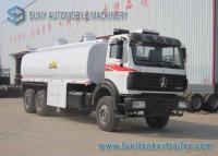 China North Benz 6x4 Chemical Tanker Truckr Carbon Steel  22000 L Fuel Tanker Truck for sale