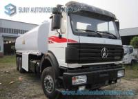 China North Benz 6x4 Chemical Tanker Truckr Carbon Steel  22000 L Fuel Tanker Truck for sale