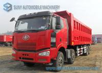 China FAW Jiefang 4 Axles Garbage Container Truck 50000kgs 60000kgs Dump 8X4 Drive for sale