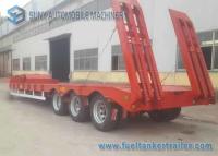 China Load Capacity 45 T 50 T 3 Axles semi truck trailer Lowbed Hydraulic Legs for sale