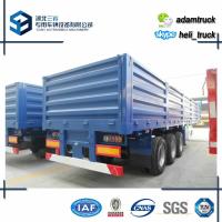 China 13000 * 2500 * 3000 mm Tri axle Cargo semi flatbed trailers Load Capacity 50 T 60 T for sale