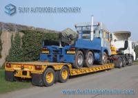 China 18 m Tri axle Separable Low Flatbed Semi Trailer Load Capacity 50 T 60 T for sale