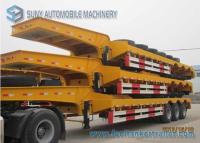 China Load Capacity 50 T Lowbed Flatbed Semi Trialer 3 Axles FUWA 13 T for sale