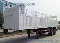 China Load Capacity 30 T 40 T Fenced Flatbed Semi Trailer , 2 axle Truck Length 10 m for sale