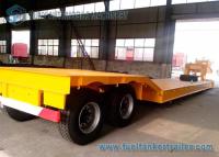 China 11 m Extendable Low Bed Trailer 2 Axles Gooseneck Detachable Lowbed Semi Trailer for sale