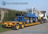 China 11 m Extendable Low Bed Trailer 2 Axles Gooseneck Detachable Lowbed Semi Trailer for sale