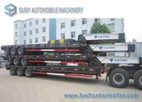 China FUWA 13 T three Axle trailer , Low Bed Semi Trailer WABCO ABS JOST Legs for sale