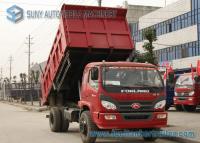 China Foton 2 Axles Garbage Trucks Heavy Duty Dump Truck 5000kgs 6000kgs Dump 4 x 2 Drive for sale