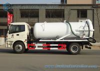 China FOTON Auman 4x2 Vacuum Tank Truck / Vehicle Mounted Water Tanks Capacity 10m3 for sale