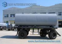 China 15000 L 2 Axles Oil Tank Trailer , Full stainless steel tanker trailers For Water / Chemical / LPG for sale