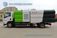 China JAPAN ISUZU Vacuum Suction Dust Truck 700P 190hp Road Cleaning Vehicle 7000L Dry And Wet Street Sweeper Truck for sale
