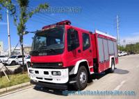 China ISUZU 4 x 2 FVR Fire Rescue Vehicles 6000L Water / Foam Tank For Petrochemical Industry for sale