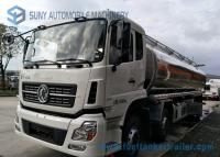 China Dongfeng 8*4  27.5cbm Fuel Tank Trailer 340HP  Aluminium Alloy For Transporting Oil for sale