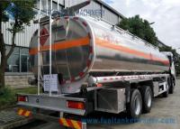 China Dongfeng 8*4  27.5cbm Fuel Tank Trailer 340HP  Aluminium Alloy For Transporting Oil for sale