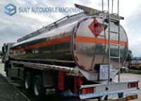China Dongfeng 8*4  27.5cbm Fuel Tank Trailer 340HP  Aluminium Alloy For Transporting Oil for sale