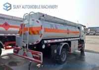 China Foton Oil Tank Truck 4*2 Fuel Tank Truck 138 HP carbon steel Tanker Truck for sale